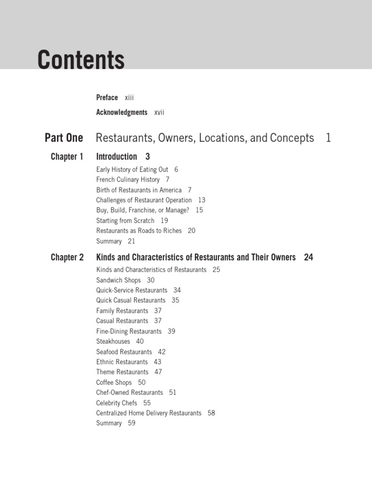 Restaurant Operations and Management Guide | PDF | Menu | Restaurants