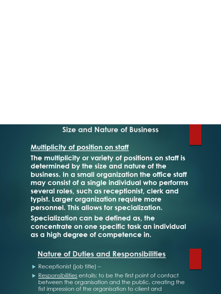 Size and Nature & Organization Structure | PDF | Business | Computing