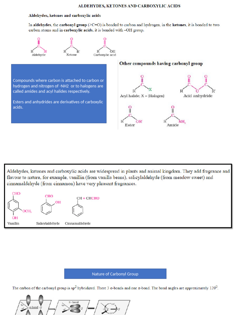 Ald, Ket, Carboxy | PDF | Aldehyde | Ester