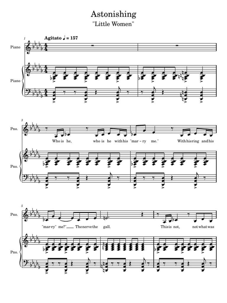 Astonishing Sheet Music for Piano | PDF