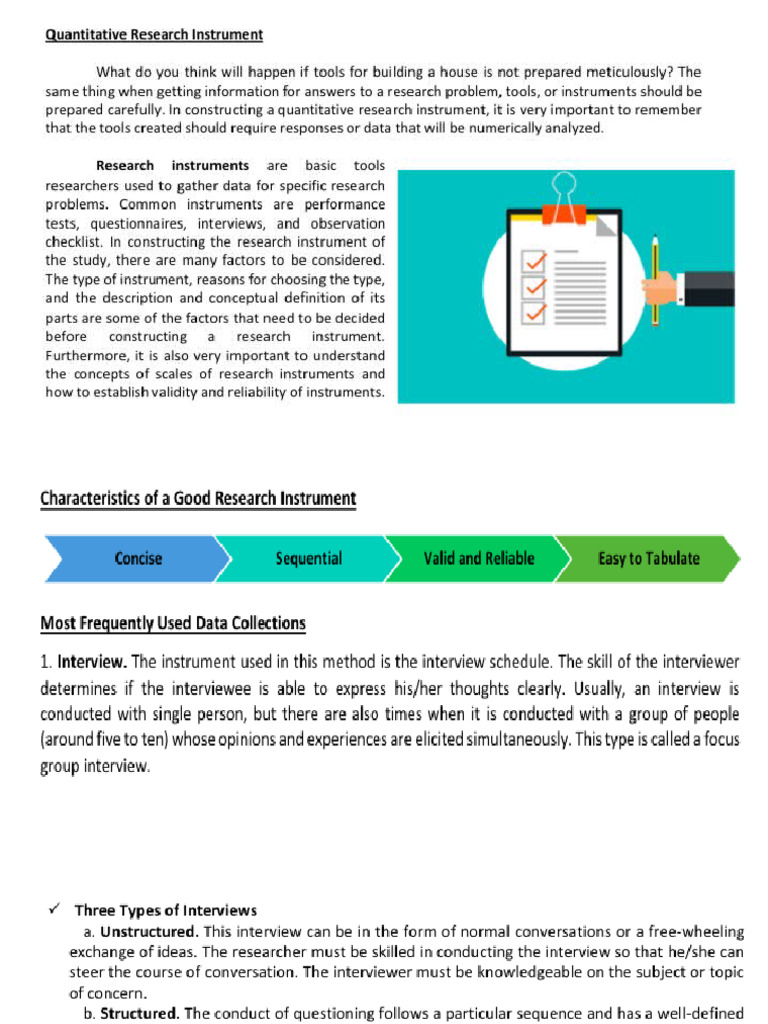 Research Instrument | PDF