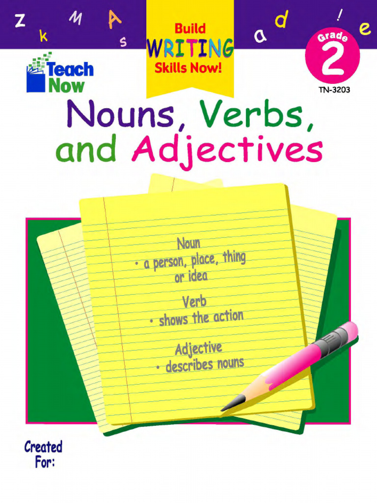 TN 3203 Nouns Verbs and Adjectives | PDF