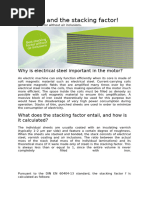 Stacking Factor | PDF | Electrical Engineering | Electromagnetism