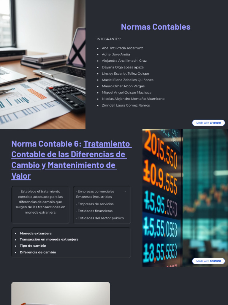 Normas Contables | PDF | Contabilidad | Moneda