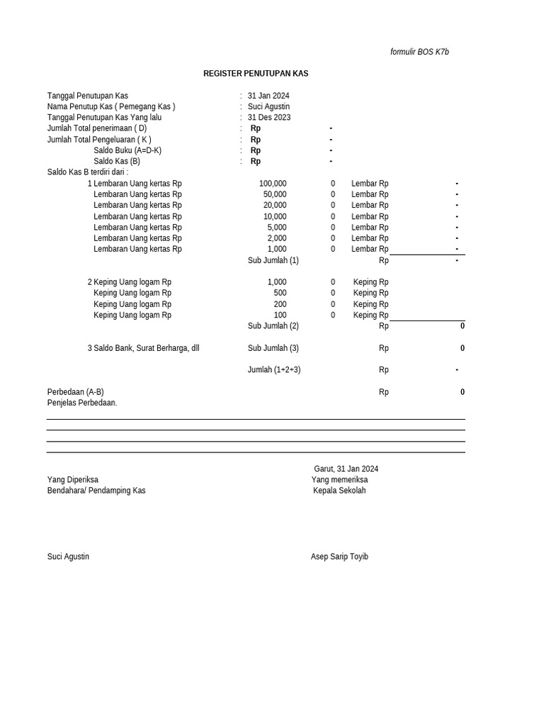 Kas Opname Mi Asysyifa | PDF