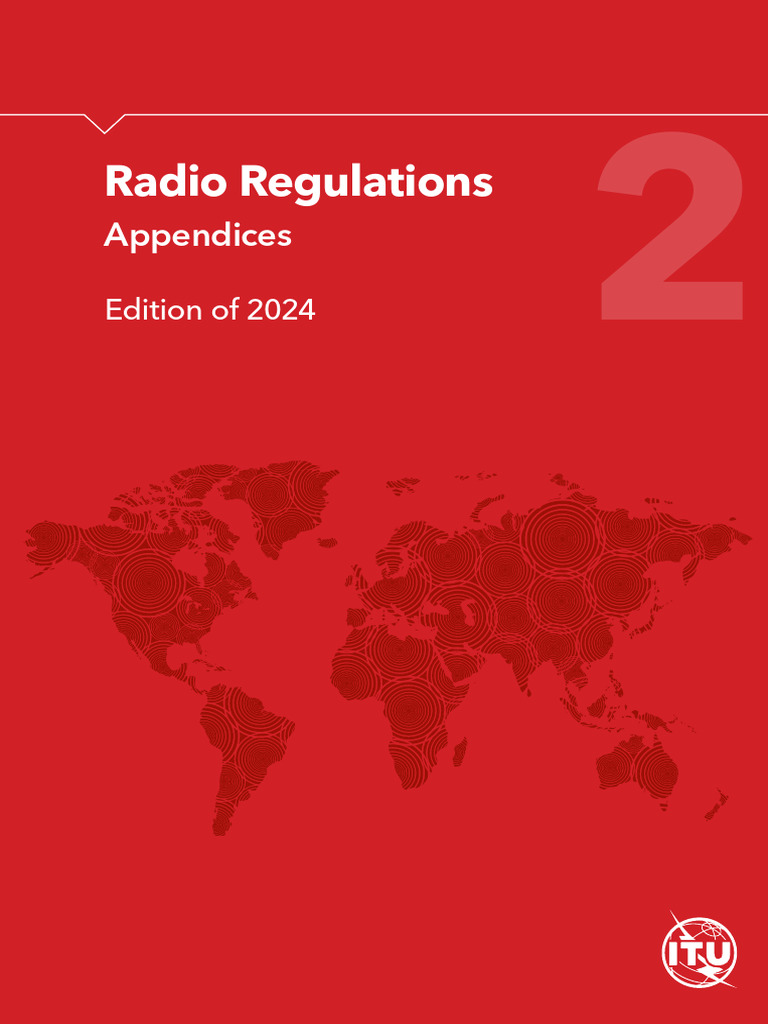 2024 Radio Regulations Appendices | PDF | Radio Spectrum | Modulation