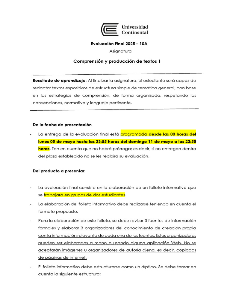 Consigna de Evaluación Final 2025 10A | PDF | Sustentabilidad | Informática