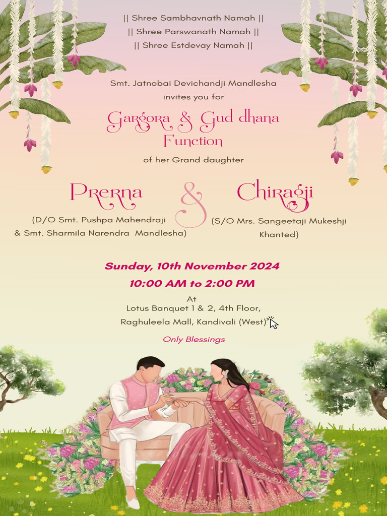 Engagement Invite - Prerna | PDF
