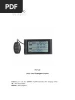 SW900 LCD Display User Manual | PDF | Electric Power | Lighting