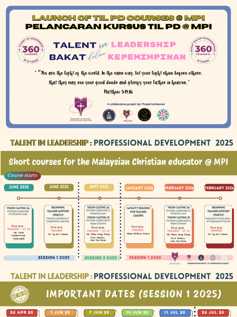 TIL 2025 PD Courses 26 April | PDF