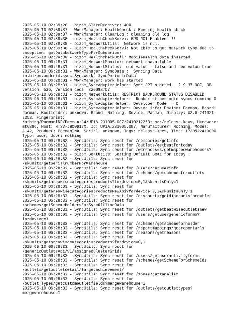 Logg 20250510 | PDF | Software Engineering | Computing