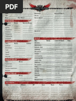 WFRP 4e Character Sheet | PDF | Spreadsheet