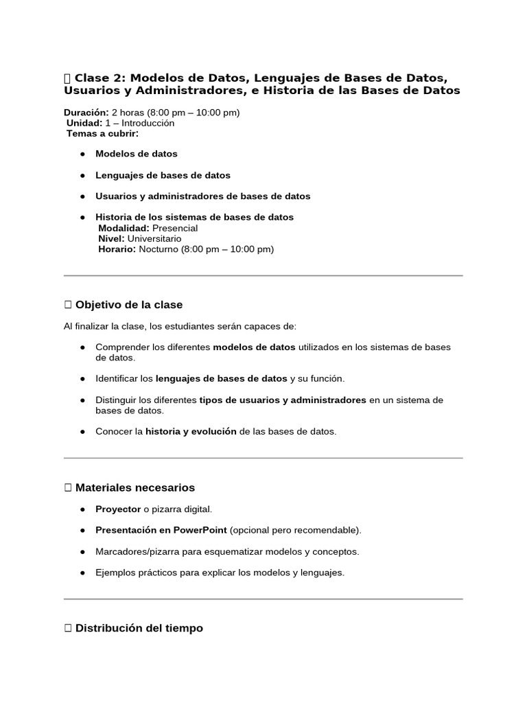 Clase 2 Unidad 1 | PDF | SQL | Bases de datos