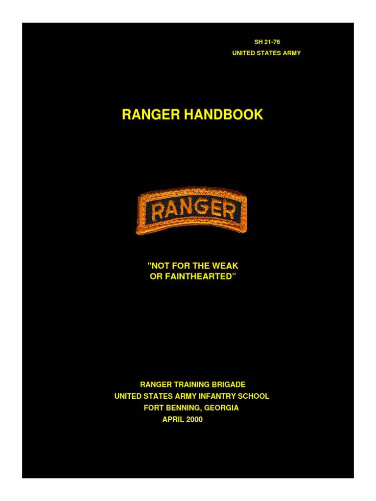 Ranger Handbook | United States Army Rangers | Warfare