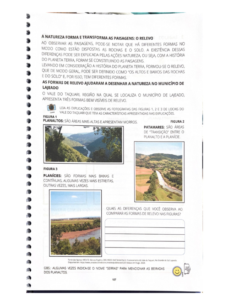 A NATUREZA FORMA E TRANSFORMA AS PAISAGENS O RELEVO | PDF