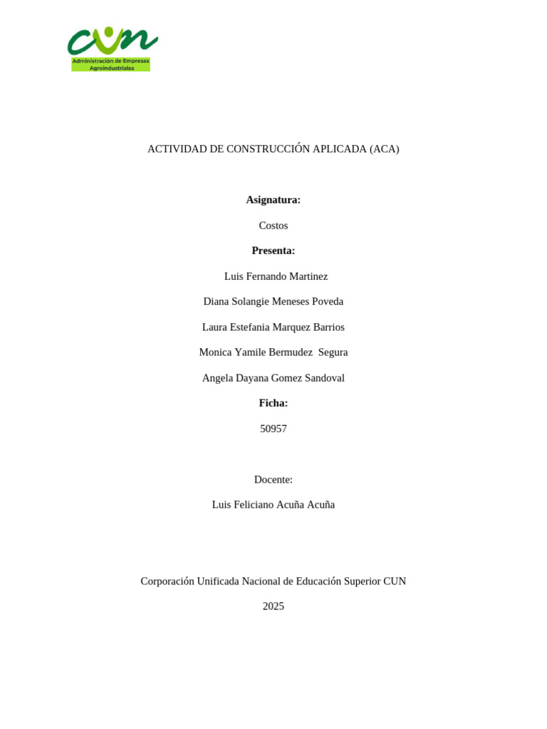 Aca Costos | PDF | Yogur | Leche