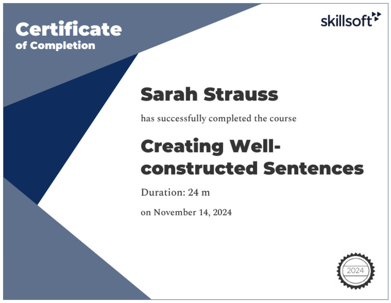 Creating Well-constructed Sentences | PDF