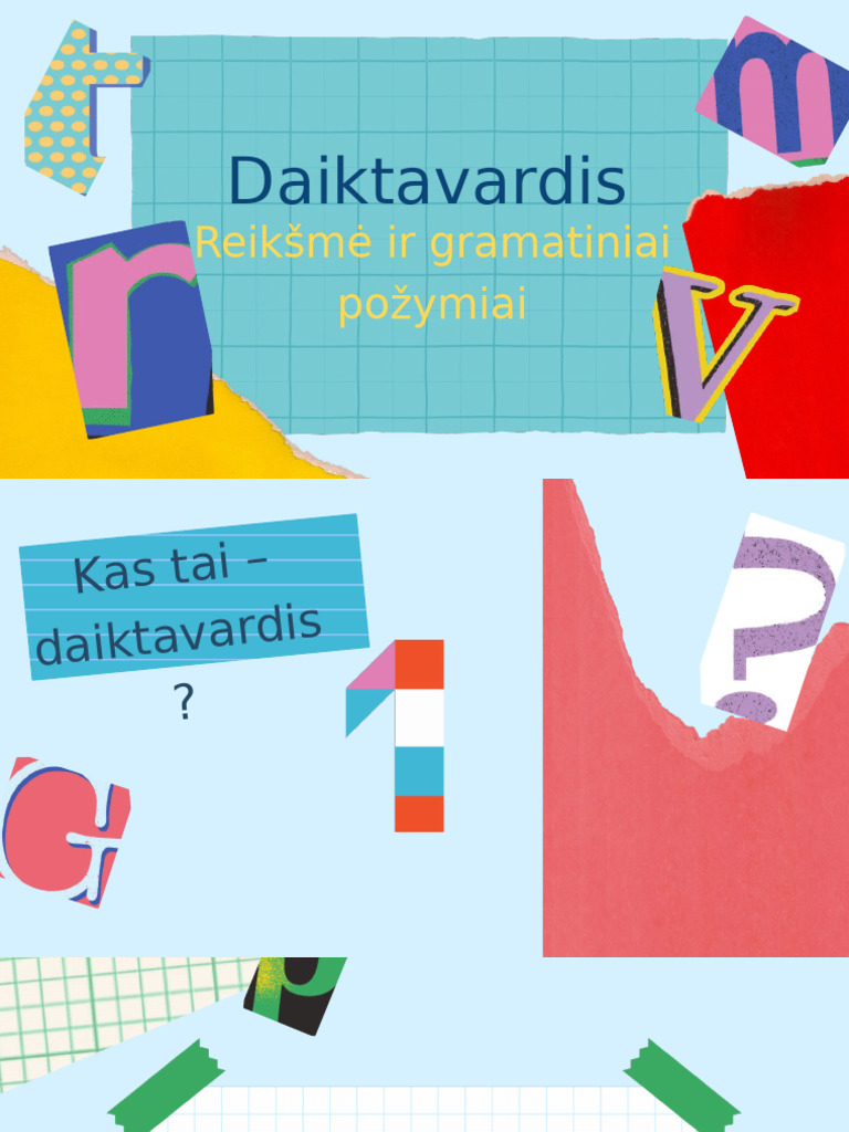 Daiktavardis | PDF