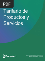 Bnareservas. Tarifario de Productos y Servicio. | PDF | Tarjeta de débito | Visa Inc.