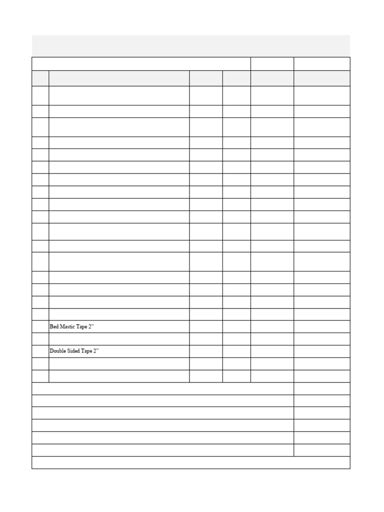 BOQ of New Utility Shed Steel Structure | PDF | Screw | Industrial ...