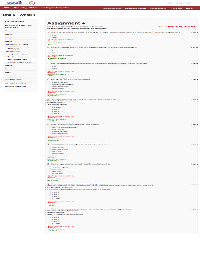 Noc20 Me29 Assigment 4 | PDF