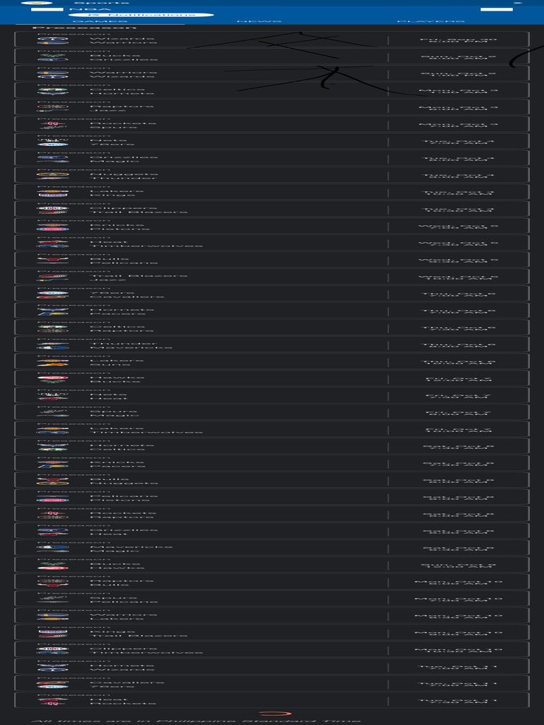 Nba Schedule - Google Search | PDF | National Basketball Association ...