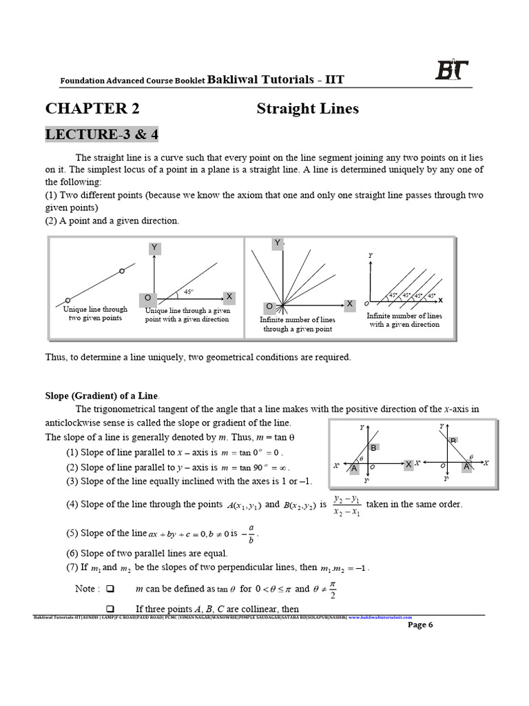 Mathematics - Chapter 2 - Textbook | PDF | Slope | Line (Geometry)