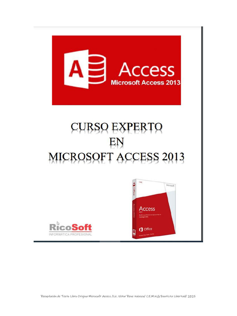 Introducción a Microsoft Access 2013 | PDF | Bases de datos | SQL