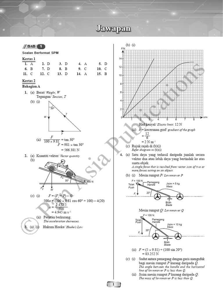 Soalan SPM Fizik Kertas 1 & 2 | PDF | Buoyancy | Force