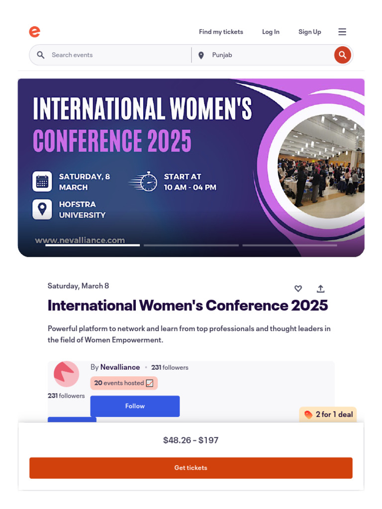 International Women's Conference 2025 Tickets, Sat, Mar 8, 2025 at 10 ...