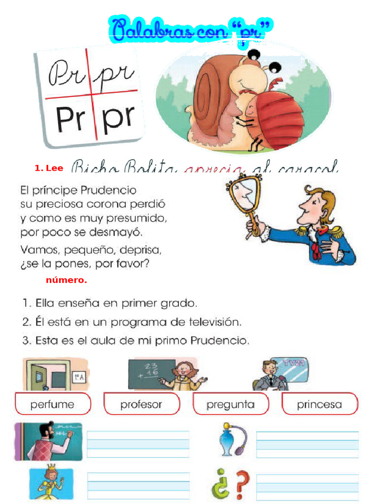 Palabras Con PR | PDF