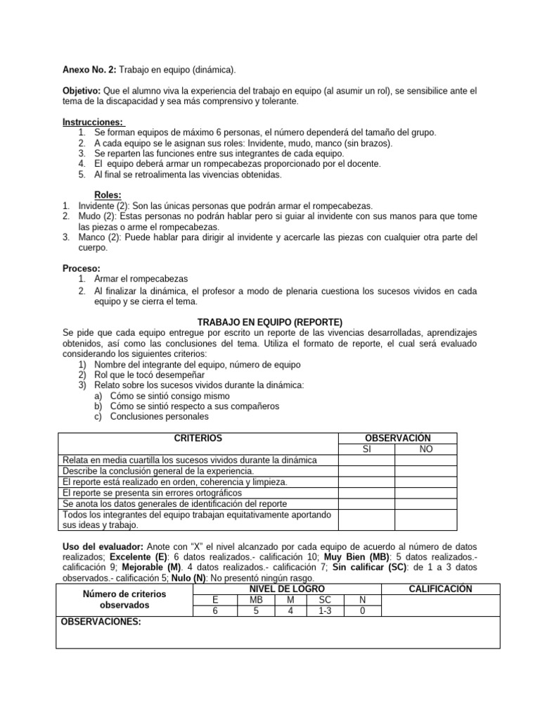 Rompecabezas para Trabajo en Equipo | PDF