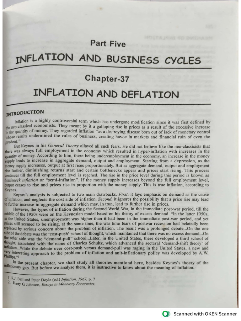 Inflation Deflation | PDF