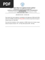 NISER PhD Admission Notice 2025-26 | PDF | Academic Degree | Bachelor's ...