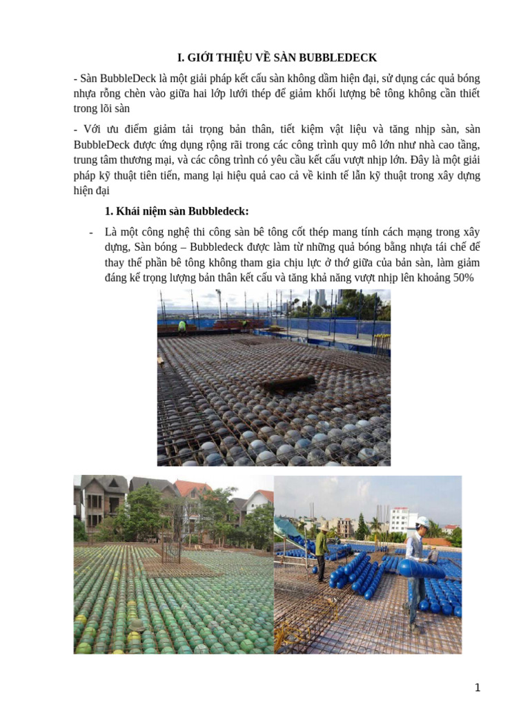 giới thiệu sàn BubbleDeck | PDF