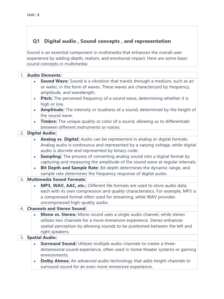 UNIT3 | PDF | Video | Codec