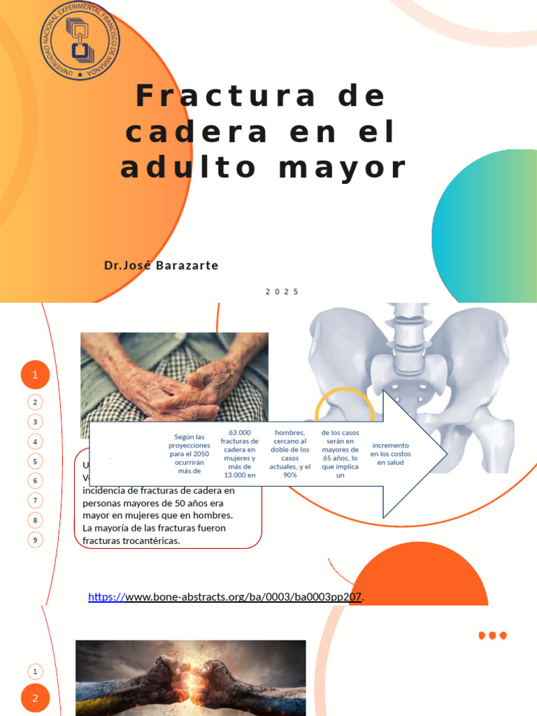 Fractura de Cadera en El Adulto Mayor | PDF | Enfermedades y trastornos ...