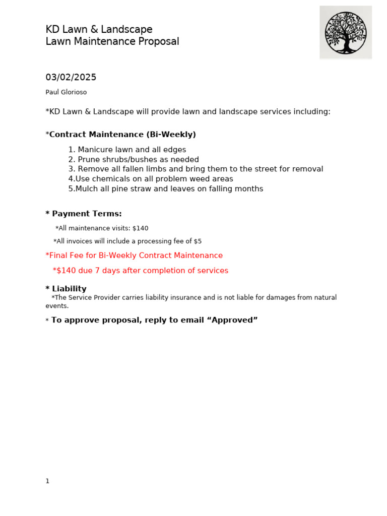 KDContract BK | PDF