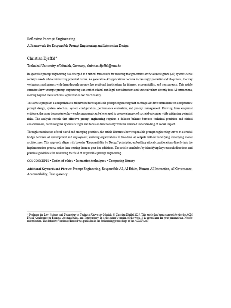 Reflexive Prompt Engineering | PDF | Artificial Intelligence ...