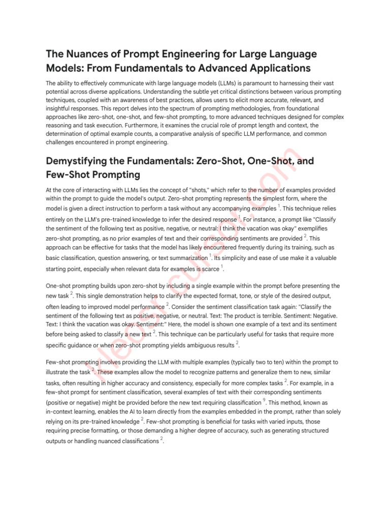 Prompt Engineering Techniques for LLMs | PDF | Artificial Intelligence ...