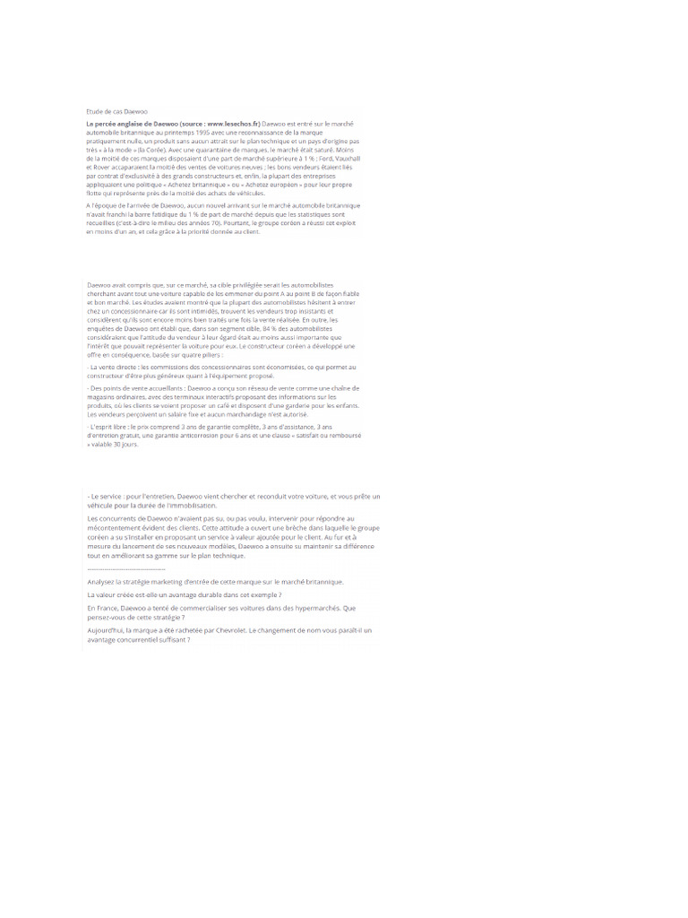 Daewoo | PDF