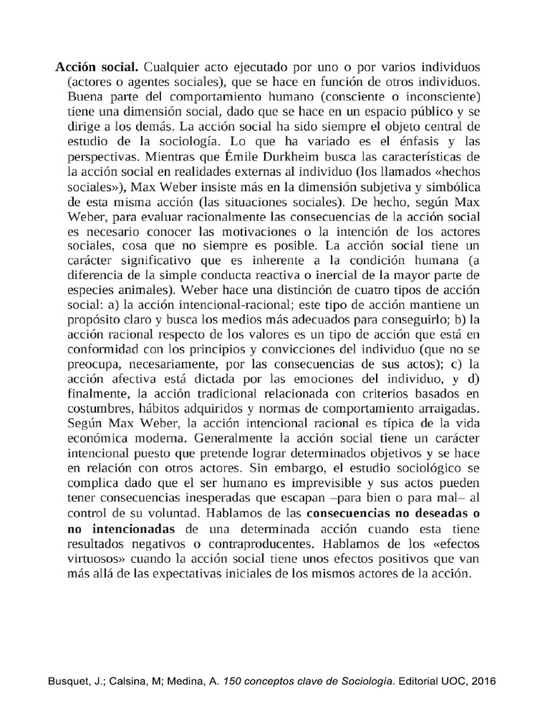 Accion Social Weber | PDF