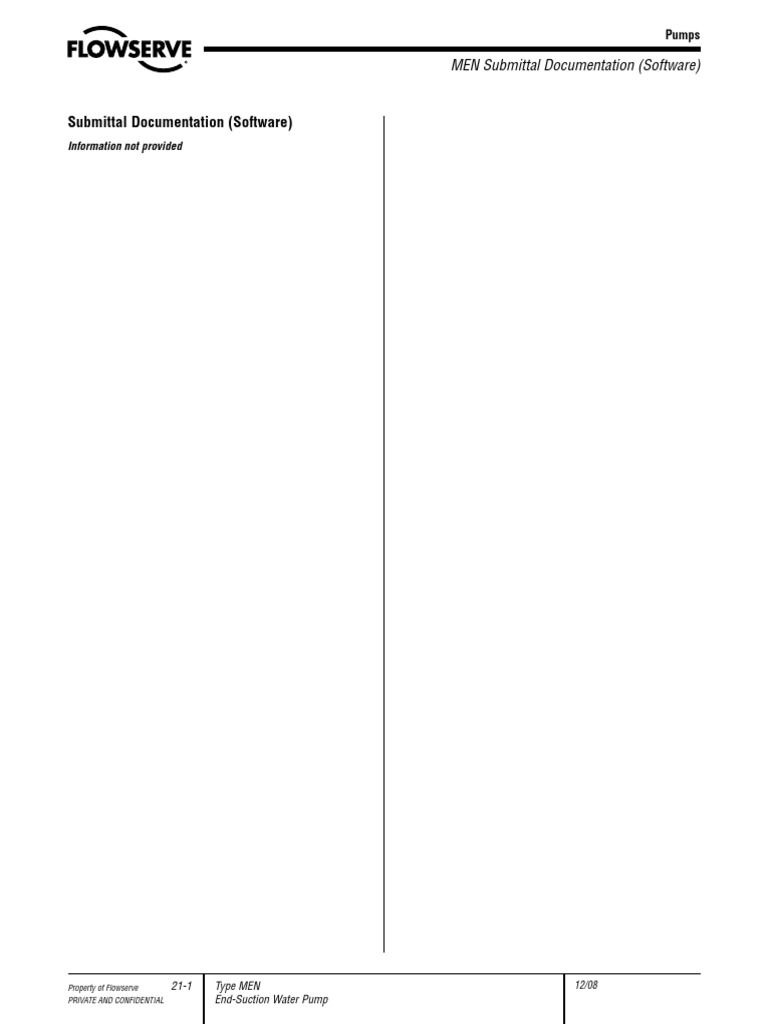 MEN Submittal Documentation (Software) | PDF