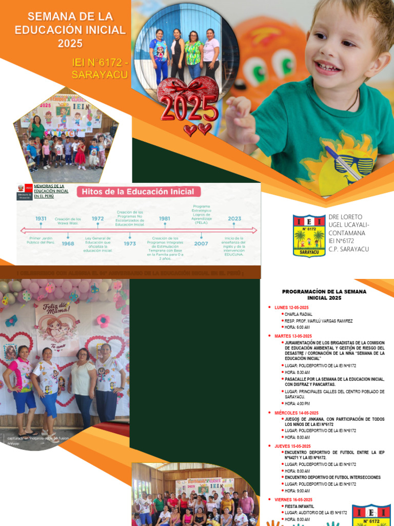 Semana De La Educación Inicial 2025 Pdf Educación De La Primera