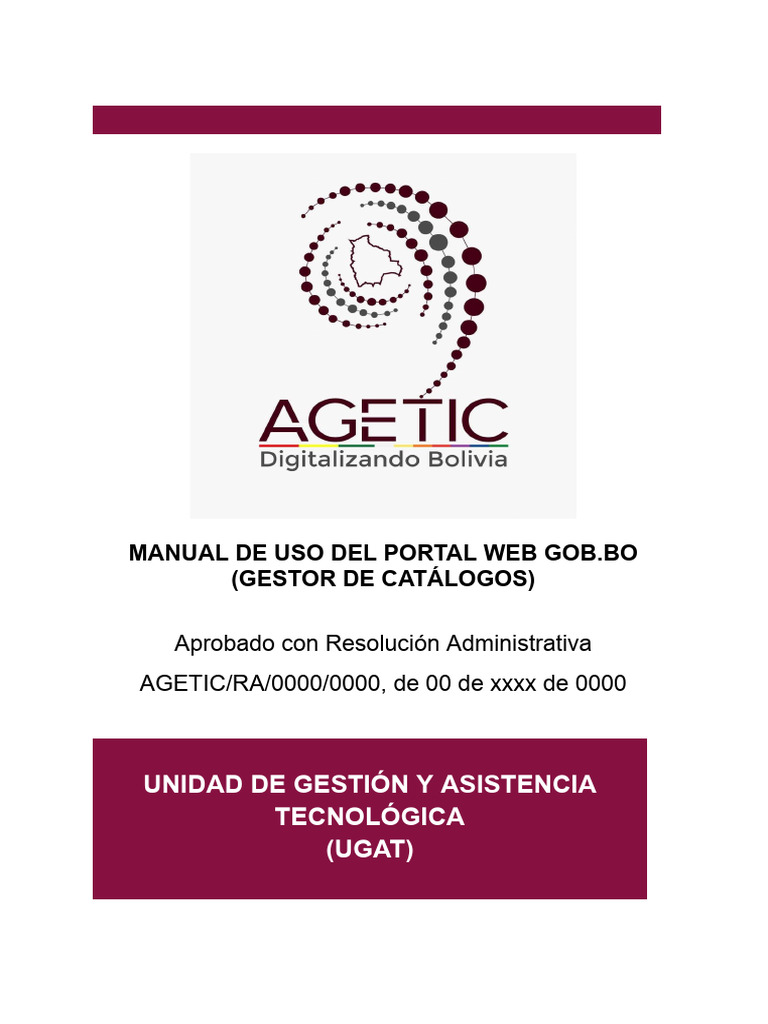 Manual Gestor de Catalogos Gob - Bo | PDF | Red mundial | Internet y web