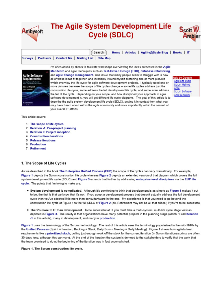 The Agile System Development Life Cycle (SDLC) | PDF | Agile Software Development | Software ...