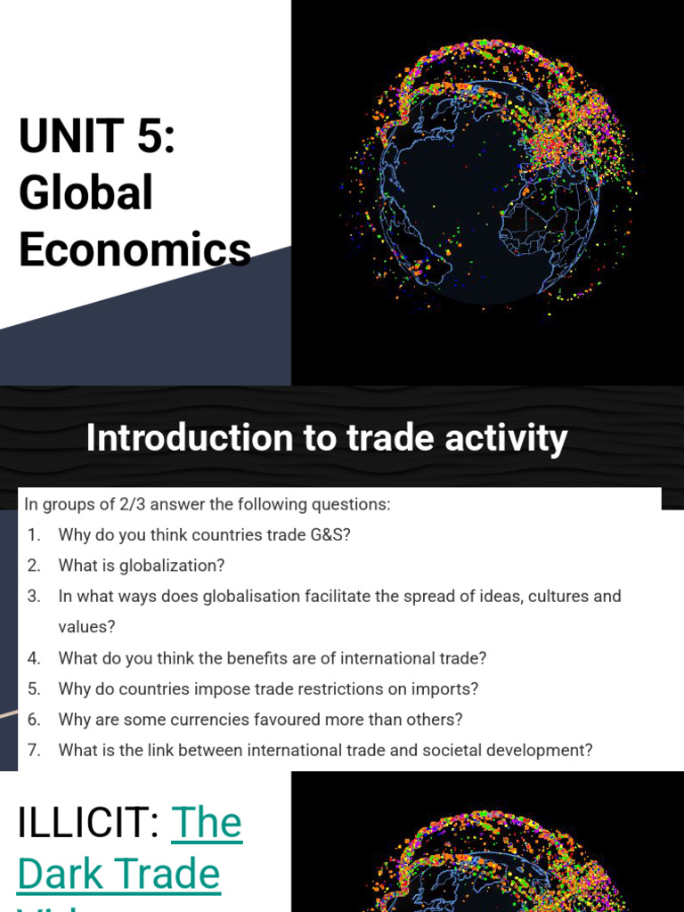Econs Unit Global Economics | PDF | Cost Of Living | World Trade ...