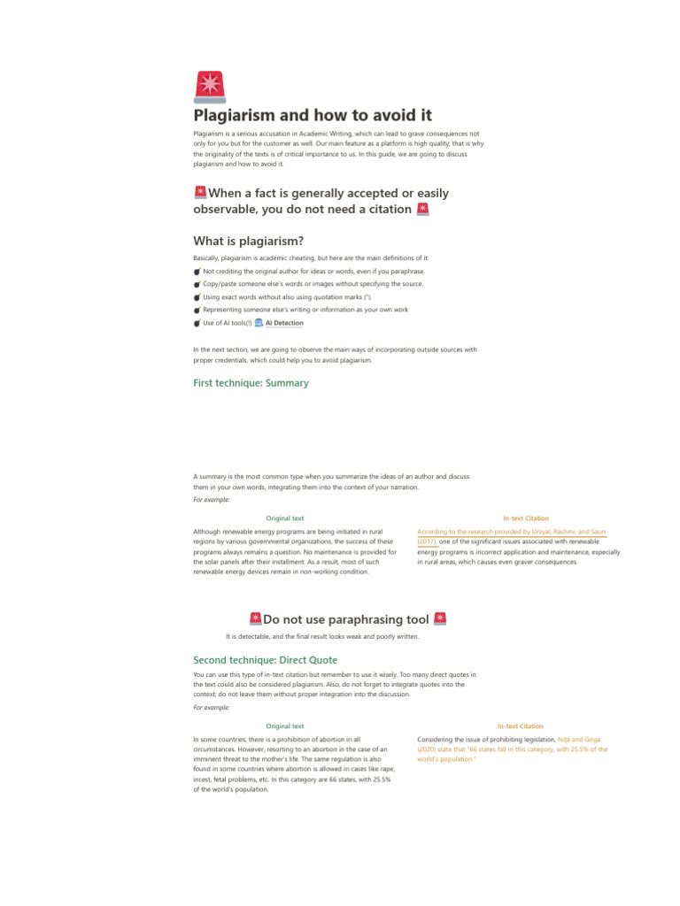How to Avoid Plagiarism in Writing | PDF | Plagiarism | Citation