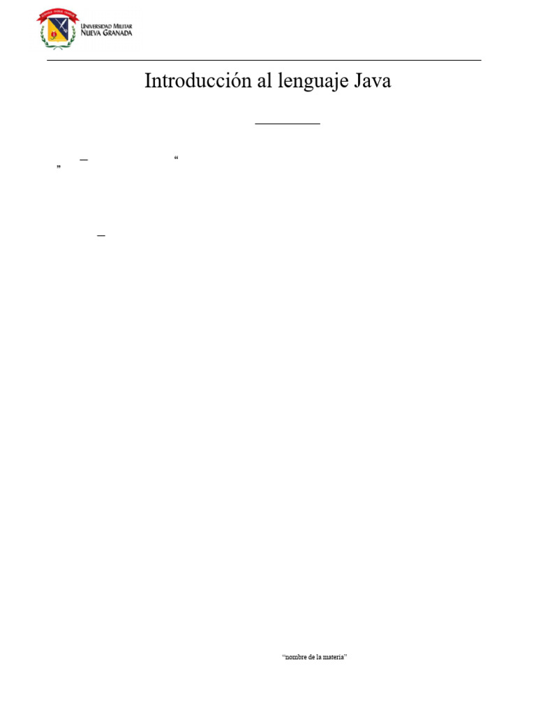 Introduccion Al Lenguaje Java | PDF | Java (lenguaje de programación) | Programación orientada a ...