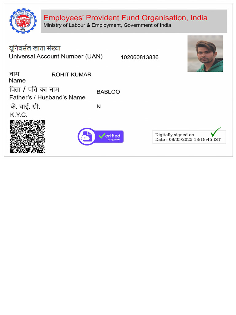 Rohit Kumar Babloo N: Digitally Signed On Date: 08/05/2025 18:18:45 IST ...